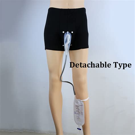 Wearable Men Walking Urine Bag Incontinence Elderly Male Underpants
