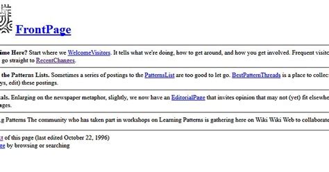 Wikiwikiweb Back In 1996 Album On Imgur