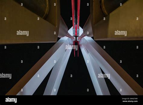 Metal Structure Bridge Where You Can See Braces Pillars Its Bike Lane