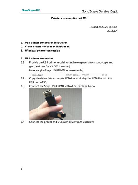 Printer Connection Pdf Printer Computing Usb