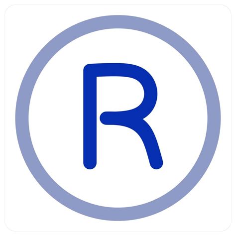 R Symbol Icon Concept 60106160 Vector Art At Vecteezy