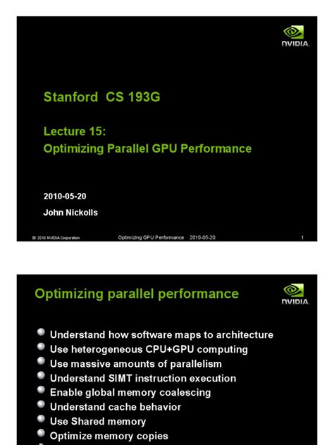 Pdf Optimizing Gpu Performance Dokumen Tips