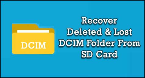 DCIM File Recovery How To Recover DCIM Folder From SD Card