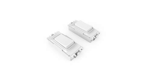 1 Gang Slim Grid Kinetic Switch White Plastic Non Dimmable