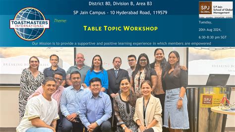Table Topic Workshop