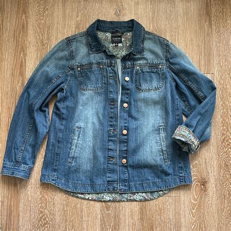 Curve Appeal Jackets And Coats Curve Appeal Medium Wash Denim Shirt