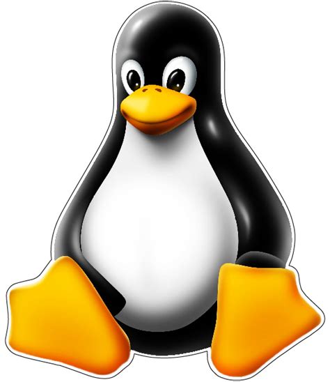 Linux Kernel Program Logo Symbol Tux Penguin Character Vinyl Sticker