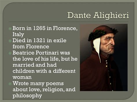 Dante Alighieri Love Poems