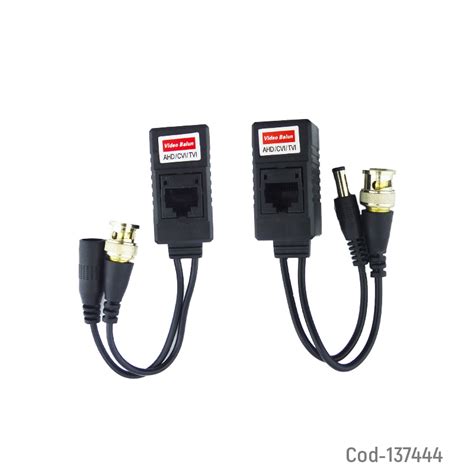 Kolm Balun Bnc Dc Para Video Con Terminal Doble
