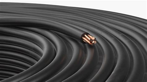 Coil Cable Flexible Black 3d Model 29 3ds Blend C4d Fbx Max Ma