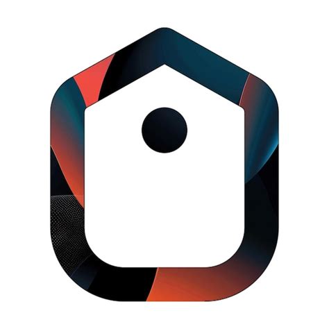 Label Icon Cyan Orange Waves Texture Premium Ai Generated Image