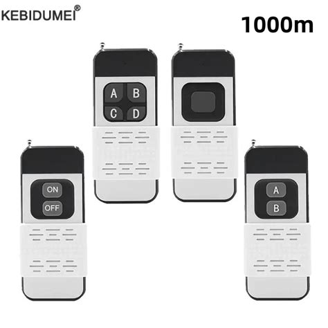 M Dulo RF Sem Fio Controle Remoto Controle Remoto Learning Code 1 2 4CH Long Range