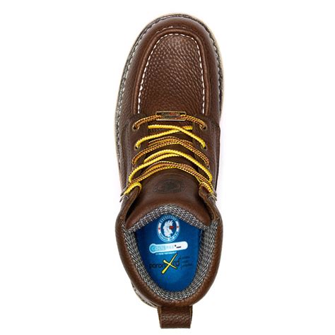 Rockrooster Wedge Work Boots Soft Toe Wedge Sole Ap360
