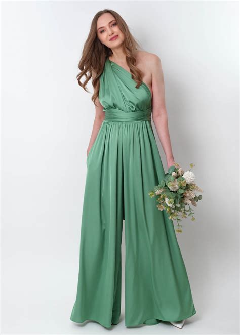 Copper Gold Silk Infinity Jumpsuit Silk Jumpsuit Bridesmaid Jumpsuit