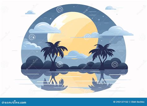 Monsoon Season Vector Flat Minimalistic Isolated Vector Style