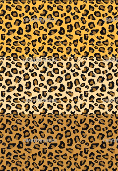 Beautiful Cheetah Seamless Vector Pattern Premium Creative Nerds