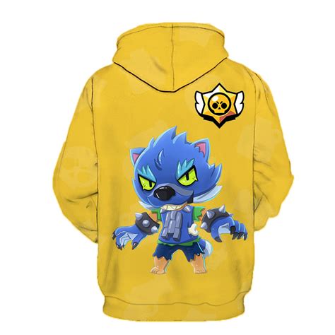 Brawl Stars Werewolf Leon Hoodie Tops Brawl Stars