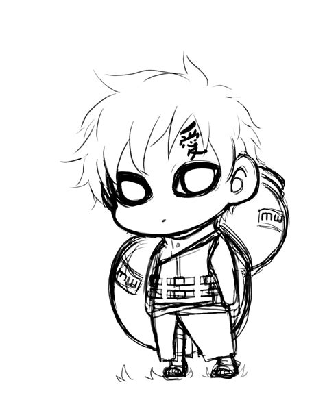 Chibi Gaara Drawing
