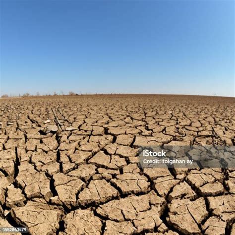 Global Warming Problem Dried Cracked Soils Drought And Thirst Climate