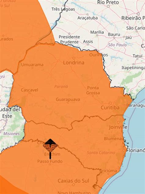Alerta severo de temporal em Curitiba Ciclone Previsão do tempo