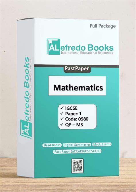 Mathematics Code 0980 Past Papers Igcse Cambridge Paper 1 2019 2024 Question And Mark