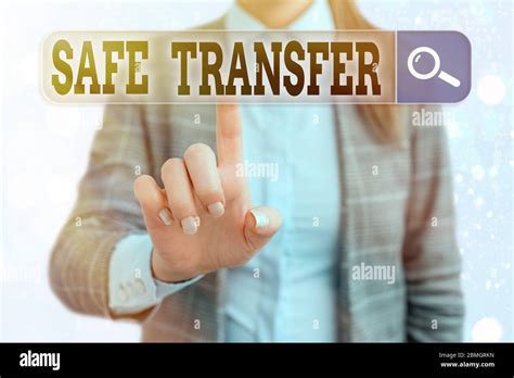 Handwriting Text Writing Safe Transfer Conceptual Photo Wire Transfers