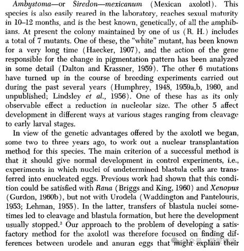 美西螈核移植实验真的不严谨吗？ 中学生物掌上资源社区