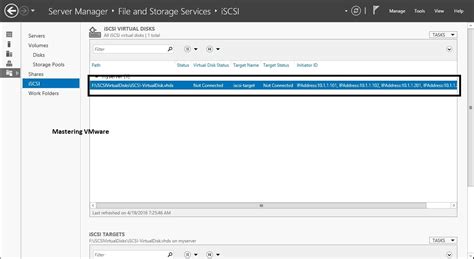 Iscsi Target Server In Windows Server Part 2 Mastering Vmware