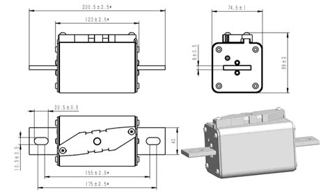 1500v 100 800a Photovoltaic Semiconductor Fuse 3 Hiitio