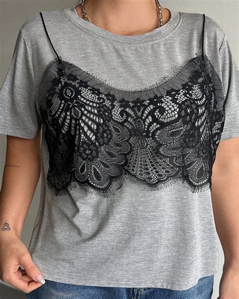 ОДЯГ ВЕЛИКИХ РОЗМІРІВ ПІЖАМИ Plus Size🫶 Футболочки з мереживним топом Не довгі тому класно