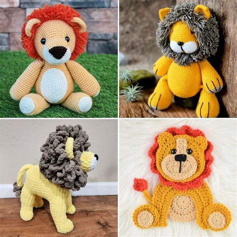 25 Free Crochet Lion Patterns Amigurumi Pattern Blitsy
