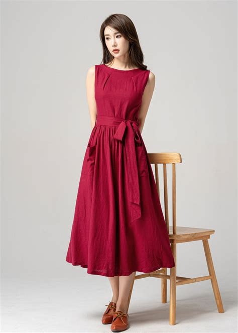 Casual Red Dresses For Women