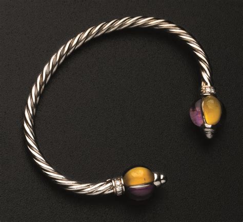 Bracciale Rigido In Oro Bianco 18 Ct Gioielli Orologi E Argenti