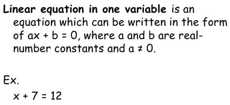 Linear Equations In One Variable CBSE Library