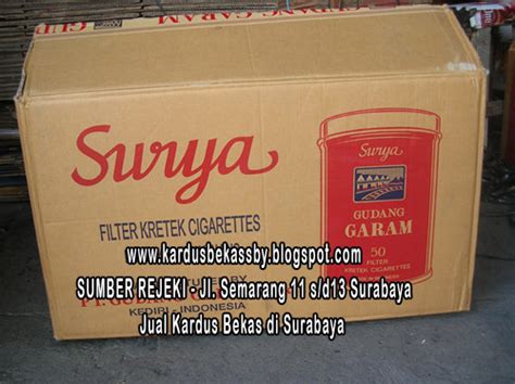 Jual Beli Kardus Bekas Surabaya Jual Kardus Bekas Gudang Garam Kaleng