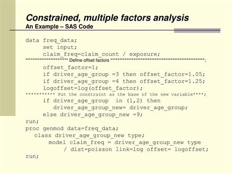 Ppt Applications Of Using Glm Offset Option Powerpoint Presentation