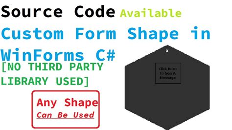 Custom Border Shape In Winforms No Third Party Library C 4k