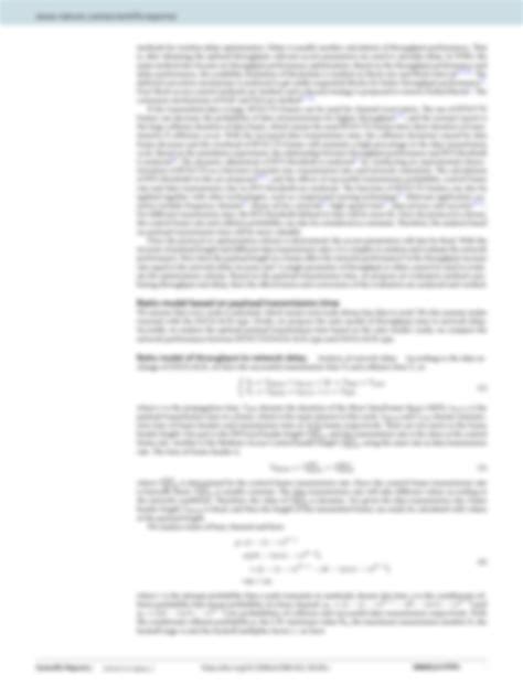 Solution The Ratio Model Between Throughput And Delay Based On Payload Transmission Time In