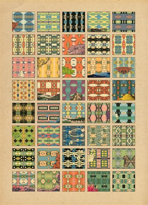Symetric Comics Patterns Art Print By Yvang Pattern Art Line Art