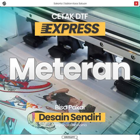 Jual Dtf Meteran Custom Dtf Sablon Satuan Sakarta Print Shopee Indonesia