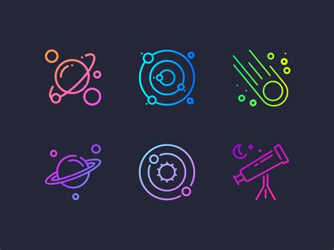 Gradient Space Icon Set Artofit