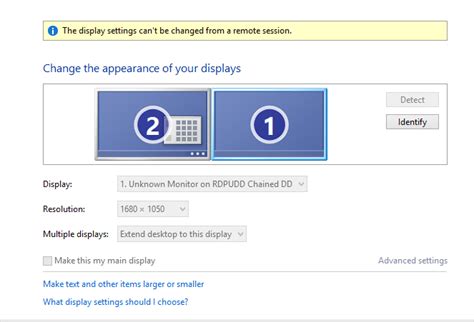 Windows How Can I Swap Primary And Secondary Display During An Rdp