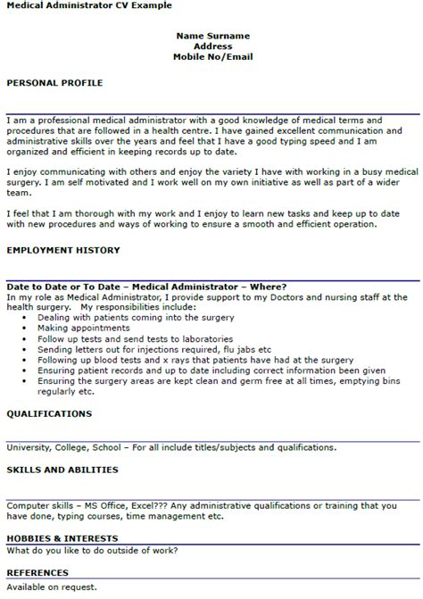 Admin Assistant Cv Example Uk Hr Assistant Cv Example Uk English Profession