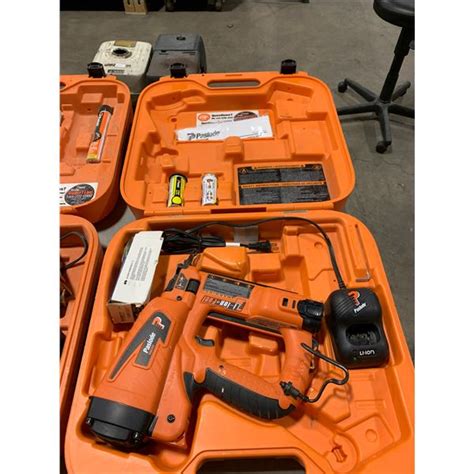 Paslode Impulse Imli2oo Cordless Impulse Brad Nailer With 2 Fuel Cells 1 Battery Charger