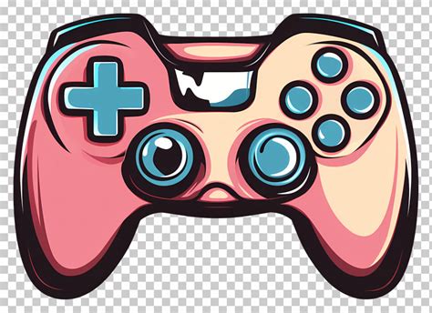 Gaming Rage Mode Colorful Game Controller Illustration Png Clipart