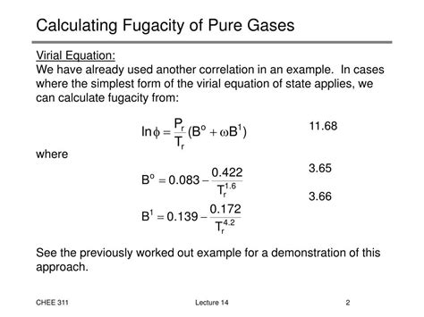 PPT 5 Calculating Fugacity Of Pure Gases PowerPoint Presentation