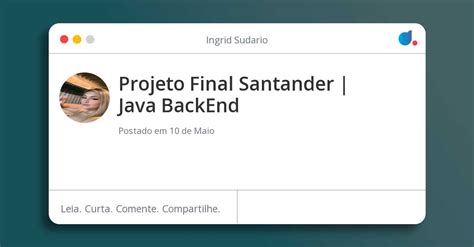 Projeto Final Santander Java Backend