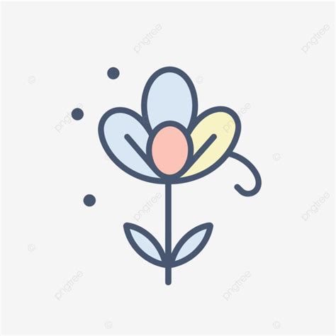 圖標的花圖 向量 白色背景上描繪花卉設計的線性圖標 Flaticon 和 Dribbble 的矢量插圖 行為高清向量圖案素材免費下載