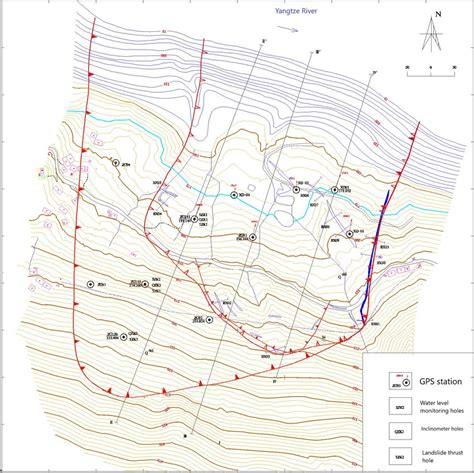 Distribution Of Landslide Monitoring Points In Baishuihe Download