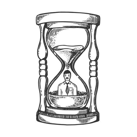 Antique Sand Hourglass Royalty Free Vector Image